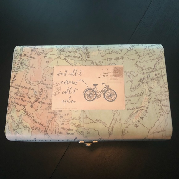 Accents | Brand New Travel Map Covered Storage Box | Poshmark